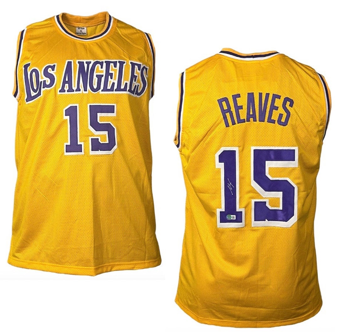 Austin Reaves Signed Custom Los Angeles Yellow Basketball Jersey ...