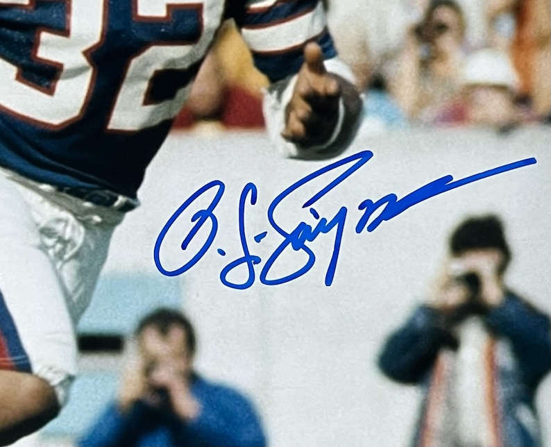 O.J. (OJ) Simpson Autographed Buffalo Bills Vs 16x20 Photo JSA - Etsy