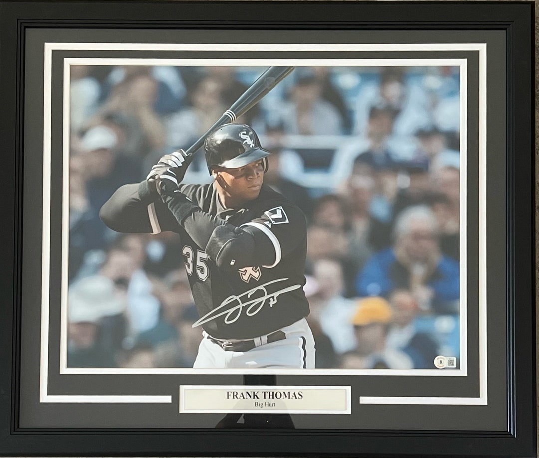 Frank Thomas Signed Chicago White Sox Framed 16x20 Photo beckett - Etsy