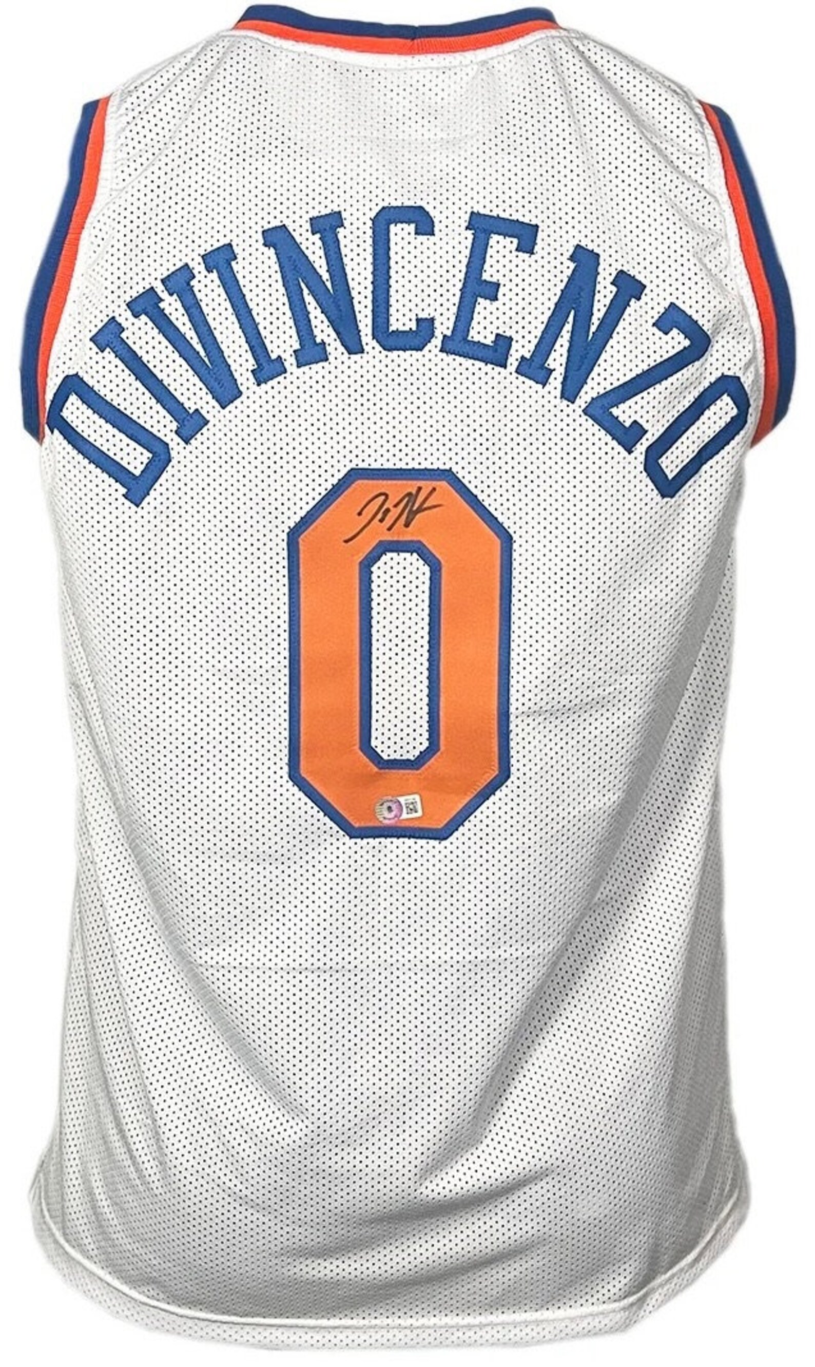 Donte Divincenzo Signed Custom New York White Basketball Jersey beckett ...