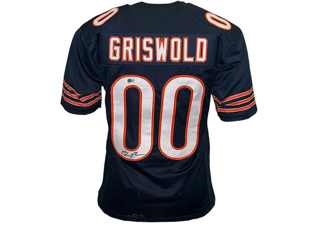 Chevy Chase Griswold Signed Chicago Blue Football Jersey Beckett - Etsy