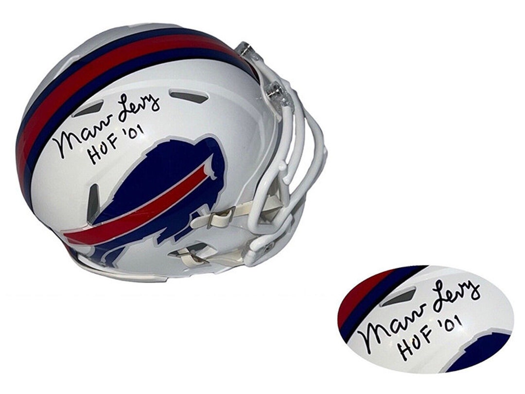 Marv Levy Buffalo Bills Autographed Speed Mini Helmet HOF 01 ...