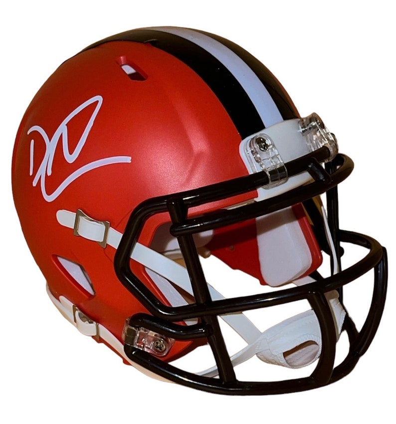David Njoku Signed Cleveland Browns Speed Mini Helmet JSA - Etsy