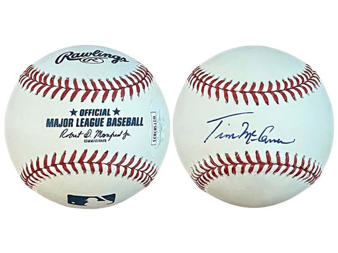 Tim Mccarver Autographed Official Major League Baseball (JSA) - Etsy