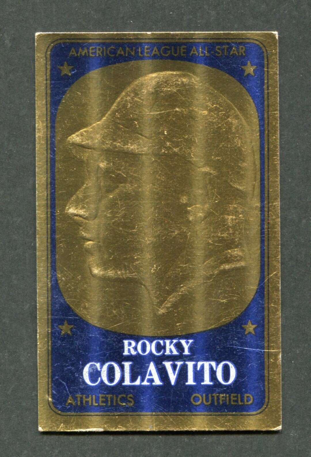 The #46 Rocky Colavito 1965 Topps Embossed Gold Baseball Card - Etsy