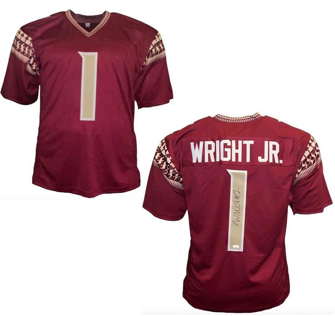 Winston Wright Jr. Signed Custom Collage Football Jersey JSA - Etsy