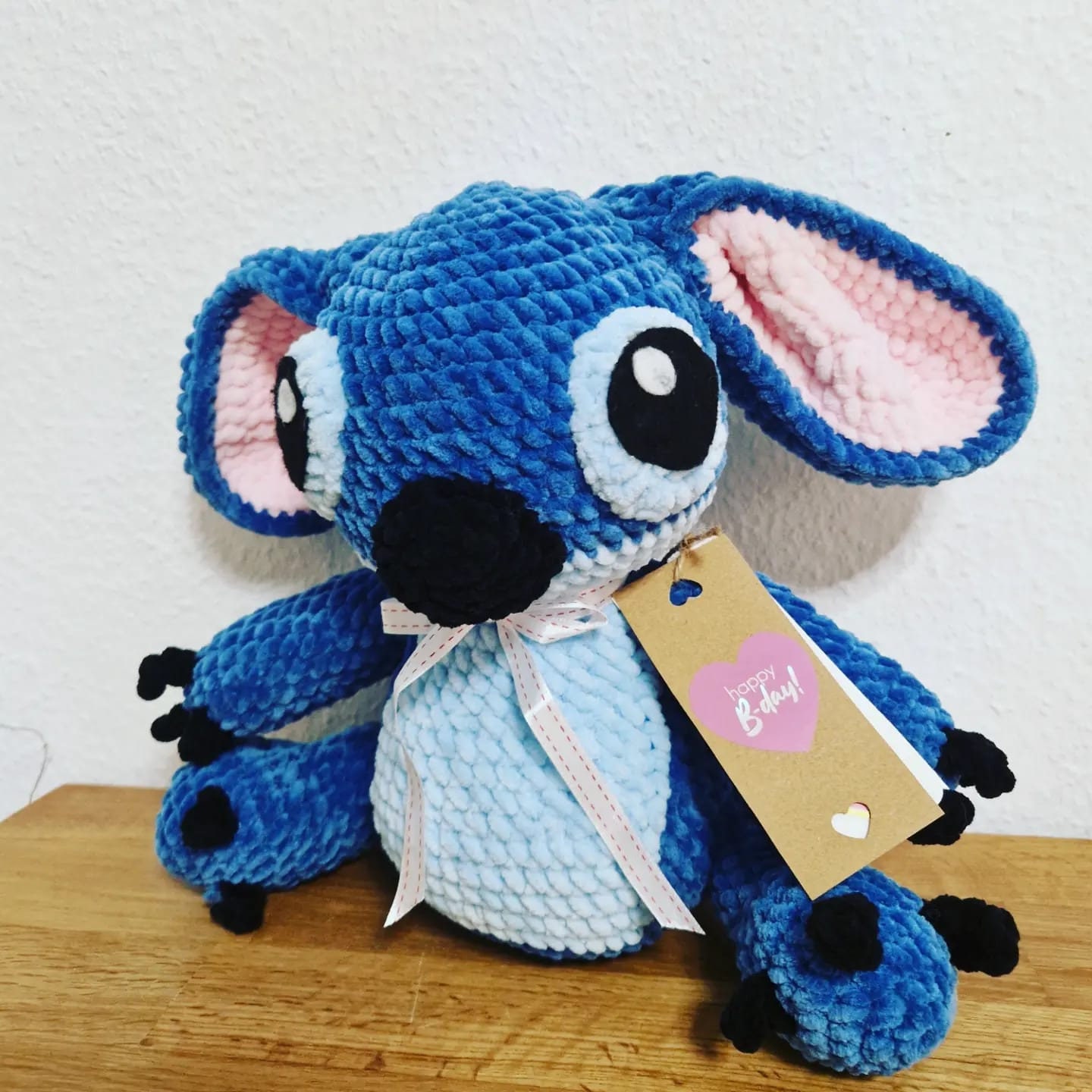 Gehäkelter Stitch Lilo Und Stitch 100% Handmade, Crocheted Plush Stitch ...