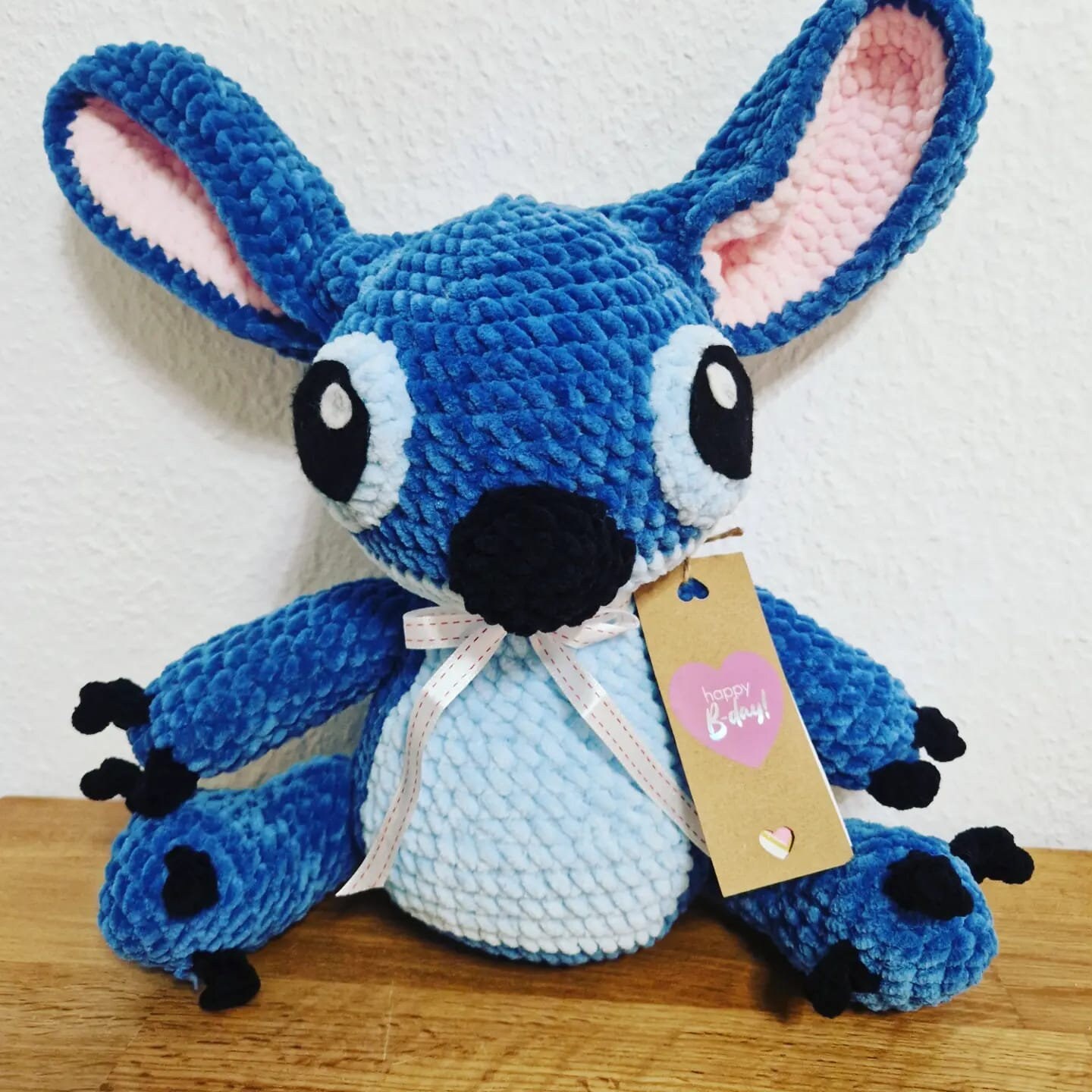 Gehäkelter Stitch Lilo Und Stitch 100% Handmade, Crocheted Plush Stitch ...