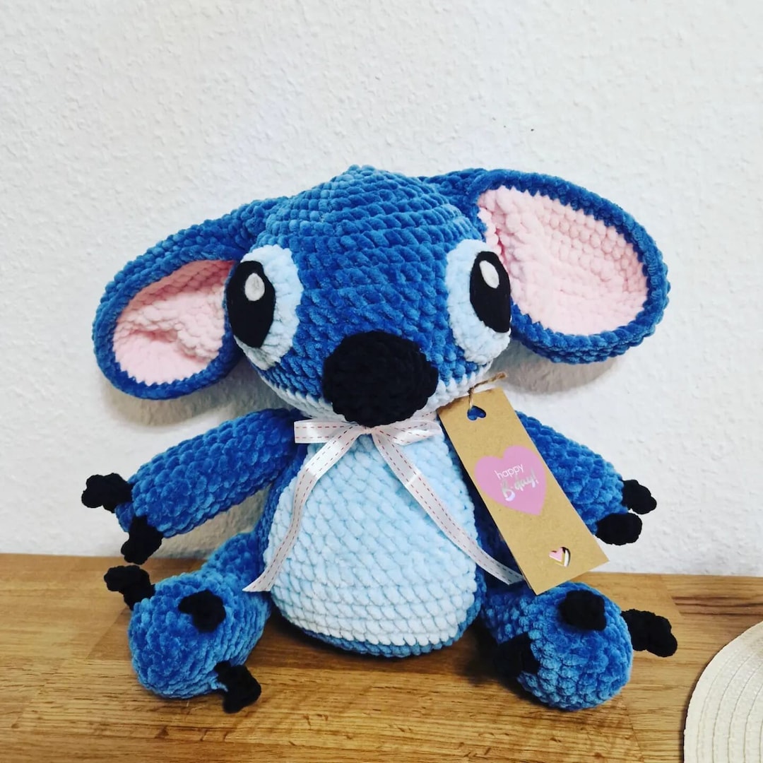 Gehäkelter Stitch Lilo Und Stitch 100% Handmade, Crocheted Plush Stitch ...