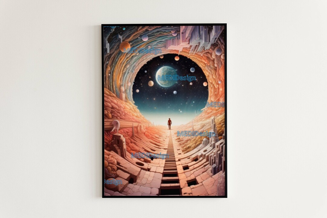 Infinite Cosmos Wall Art- Printable Download- JPG, Office Decor, Wall ...