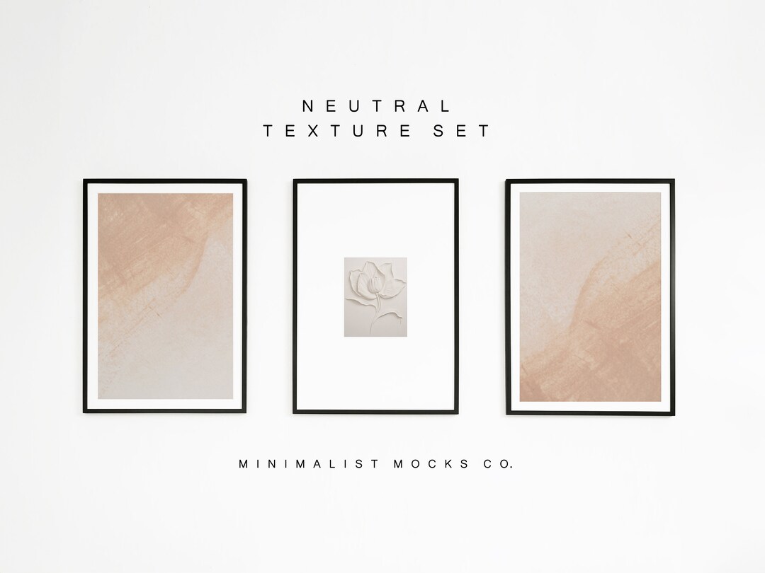 Neutral Wall Art Prints, Set of 3 Beige Prints, Minimalist Modern ...