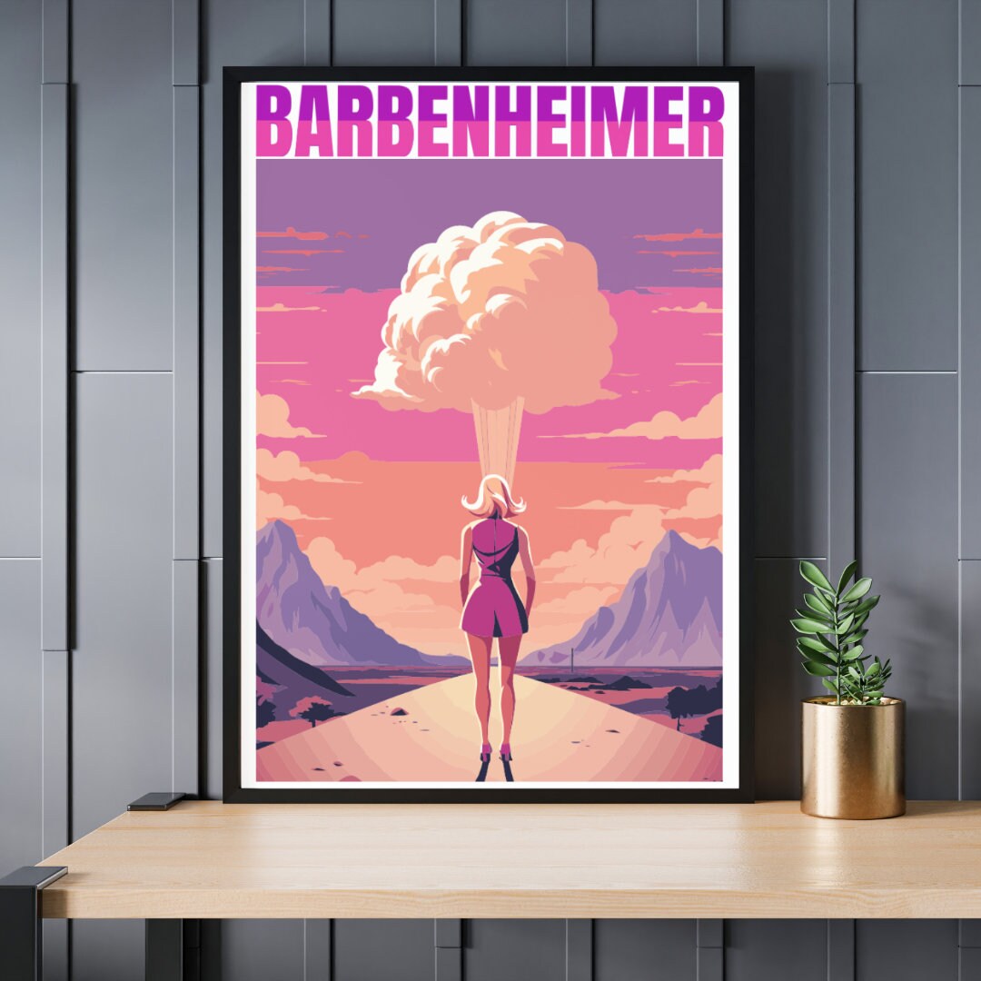 Barbenheimer Poster, Barbie Oppenheimer Tee