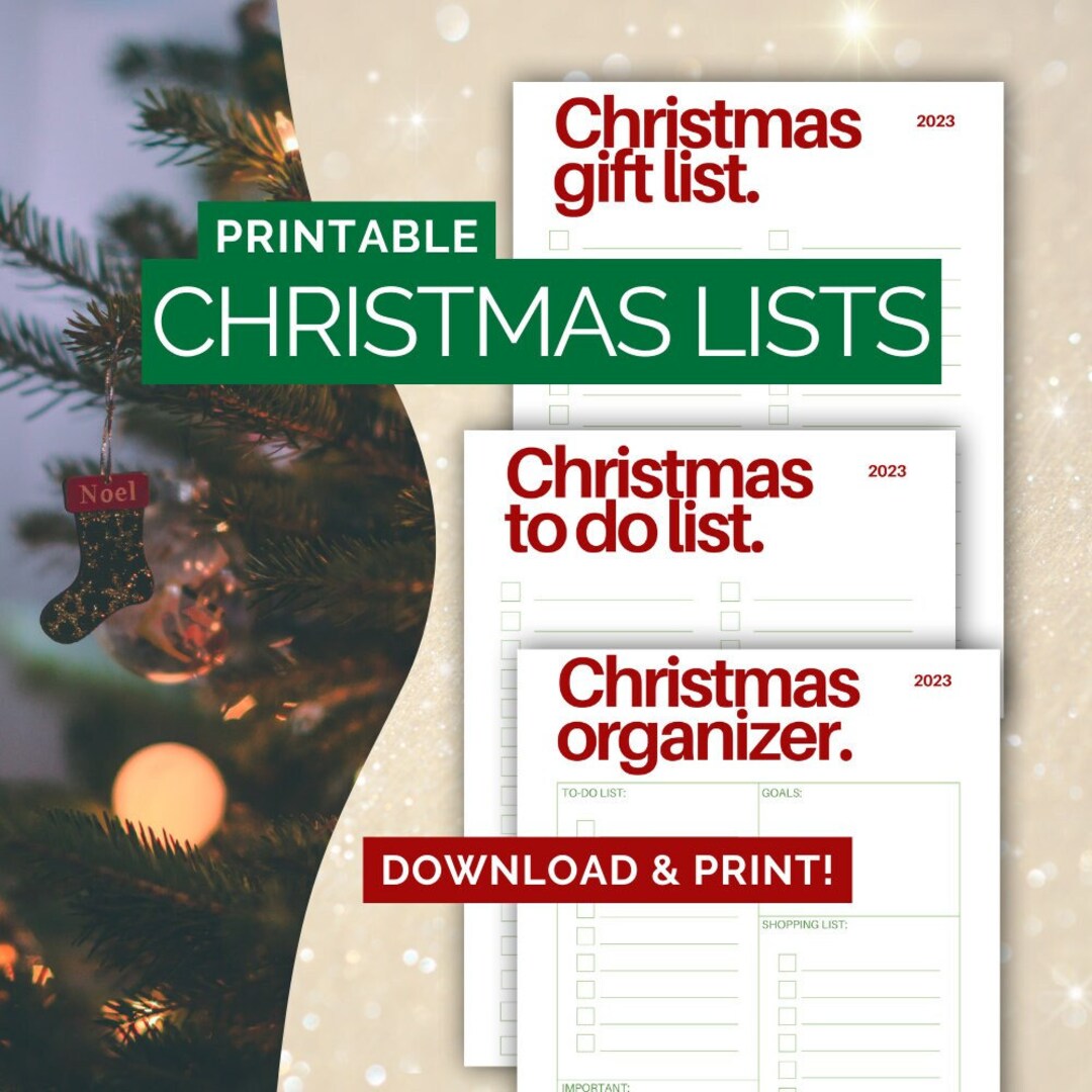 Christmas Planner Printable, Holiday Planner, Xmas Planner, Christmas ...