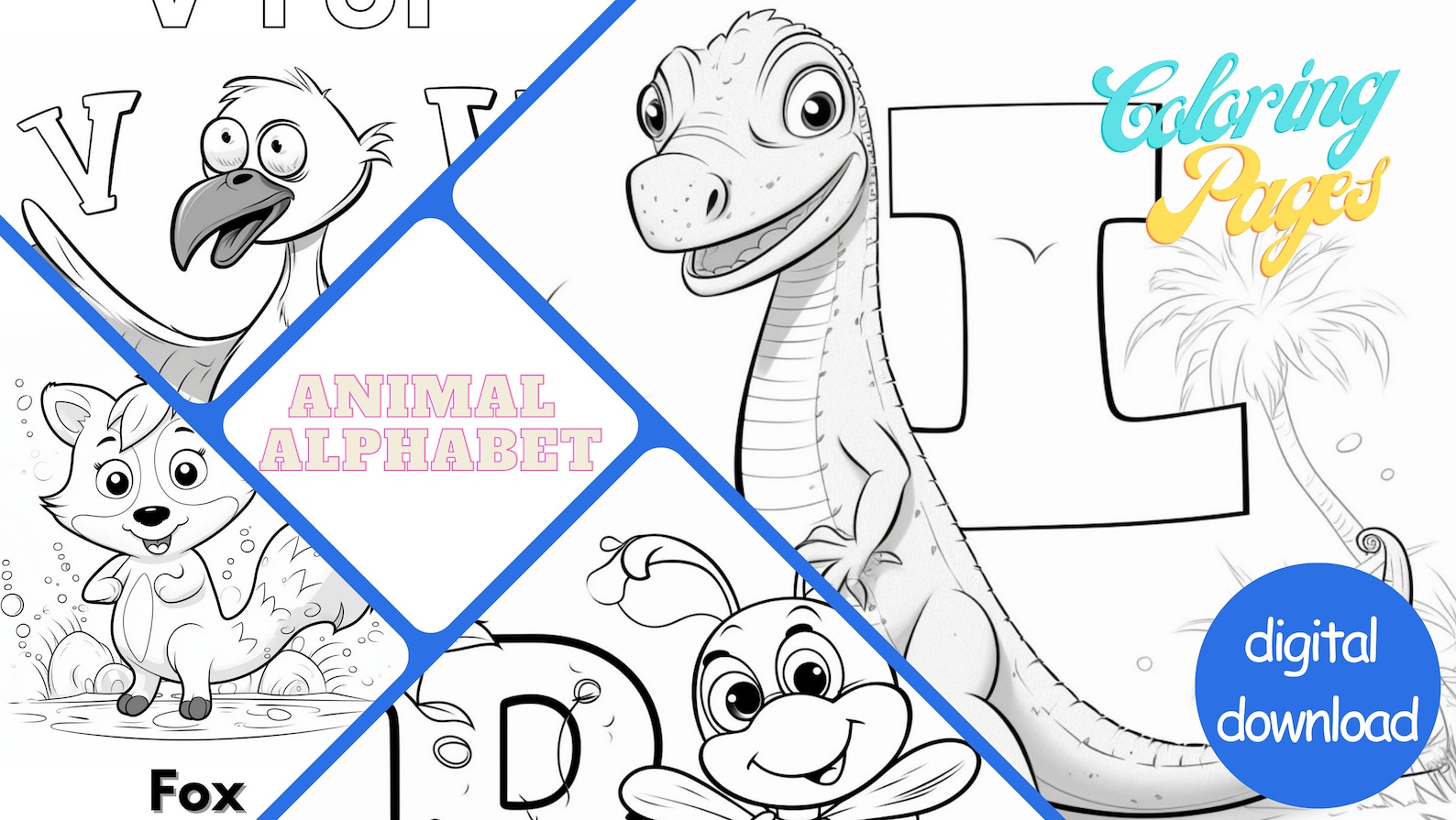 Fun and Educational Coloring Pages for Kids, Alphabet Coloring Pages ...
