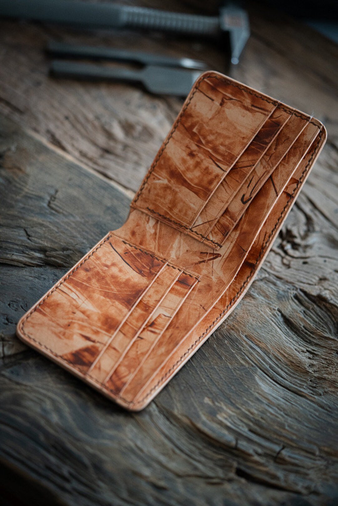 Card Wallet, Vertical Card Holder, Front Pocket Wallet, Custom Leather ...