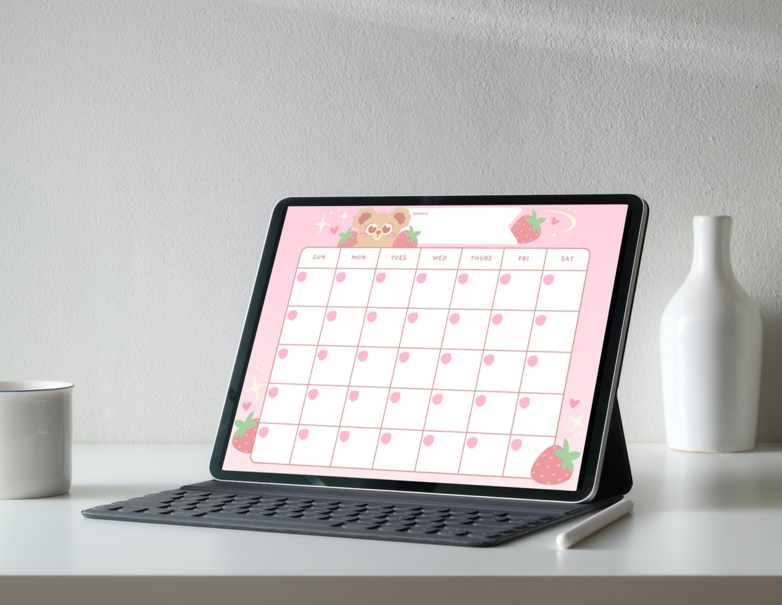 Planner Printable Bundle, Kawaii Weekly Template, Undated Monthly ...