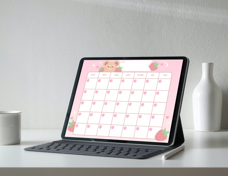 Planner Printable Bundle, Kawaii Weekly Template, Undated Monthly ...