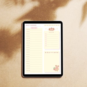 Printable Daily Planner, Cute Digital Planner, to Do List, Kawaii ...