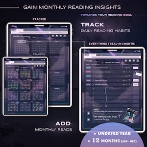 Manga Journal Digital, Webtoon Reading Tracker, Manhwa Planner, Manga ...