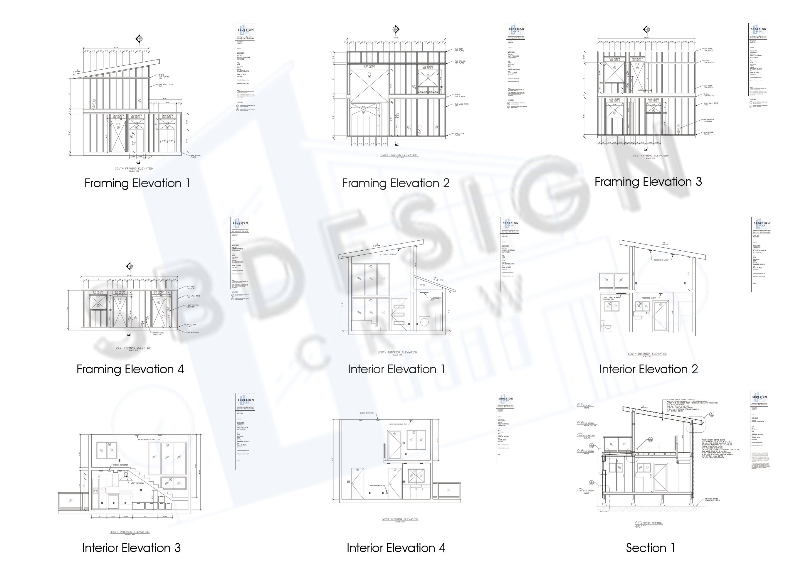 20' X 26' Tiny House Floor Plan, Modern Cottage House, Architectural ...