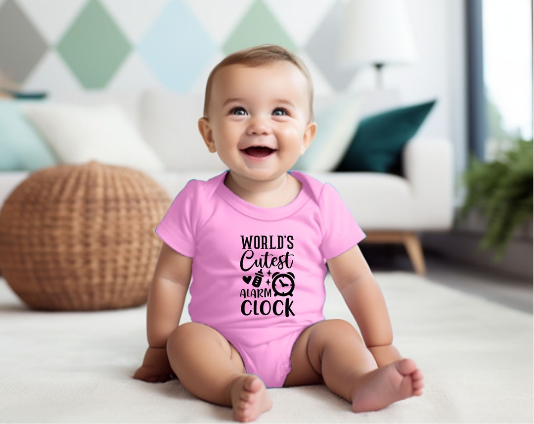 World's Cutest Alarm Clock Newborn Baby Gift, Boy Girl Unisex Clothes ...