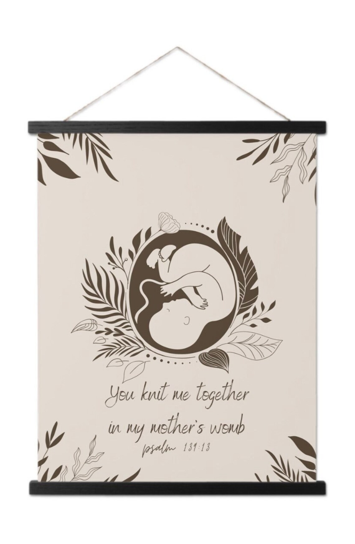 In My Mother’s Womb, Scripture, Pregnancy, Baby, Wall Art, Nursery ...
