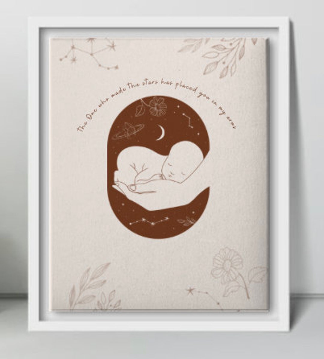Placed You in My Arms, Pregnancy, Gift From God, Baby, Wall Art ...