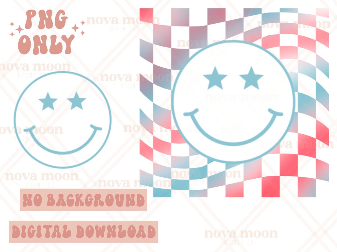Checkerboard Smileys PNG Design Digital Download Sublimation Design ...