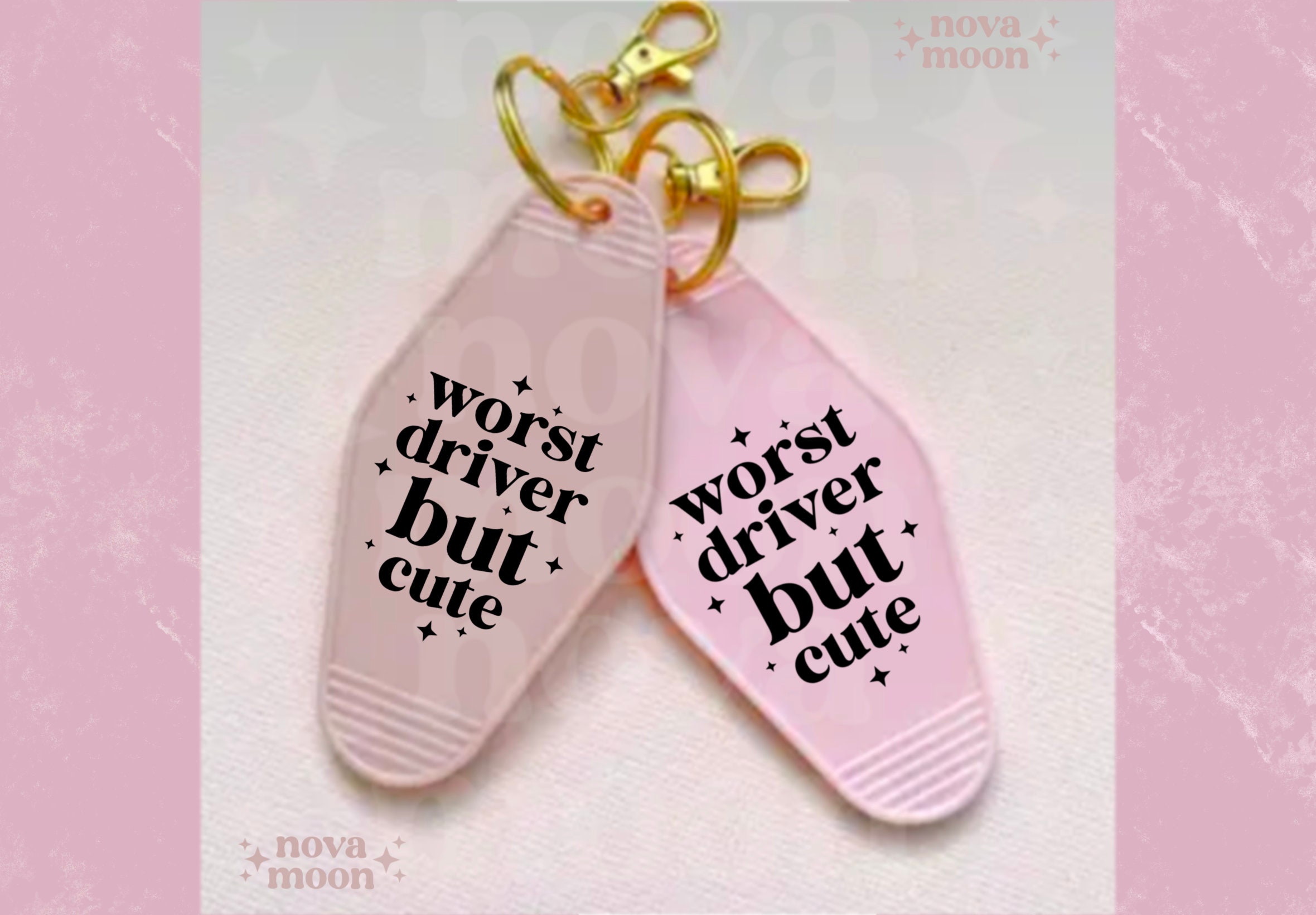 Worst Driver but Cute PNG SVG | Keychain Design (digital Download) - Etsy