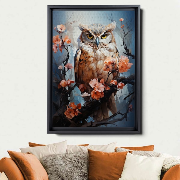 Owl Canvas Painting - Etsy