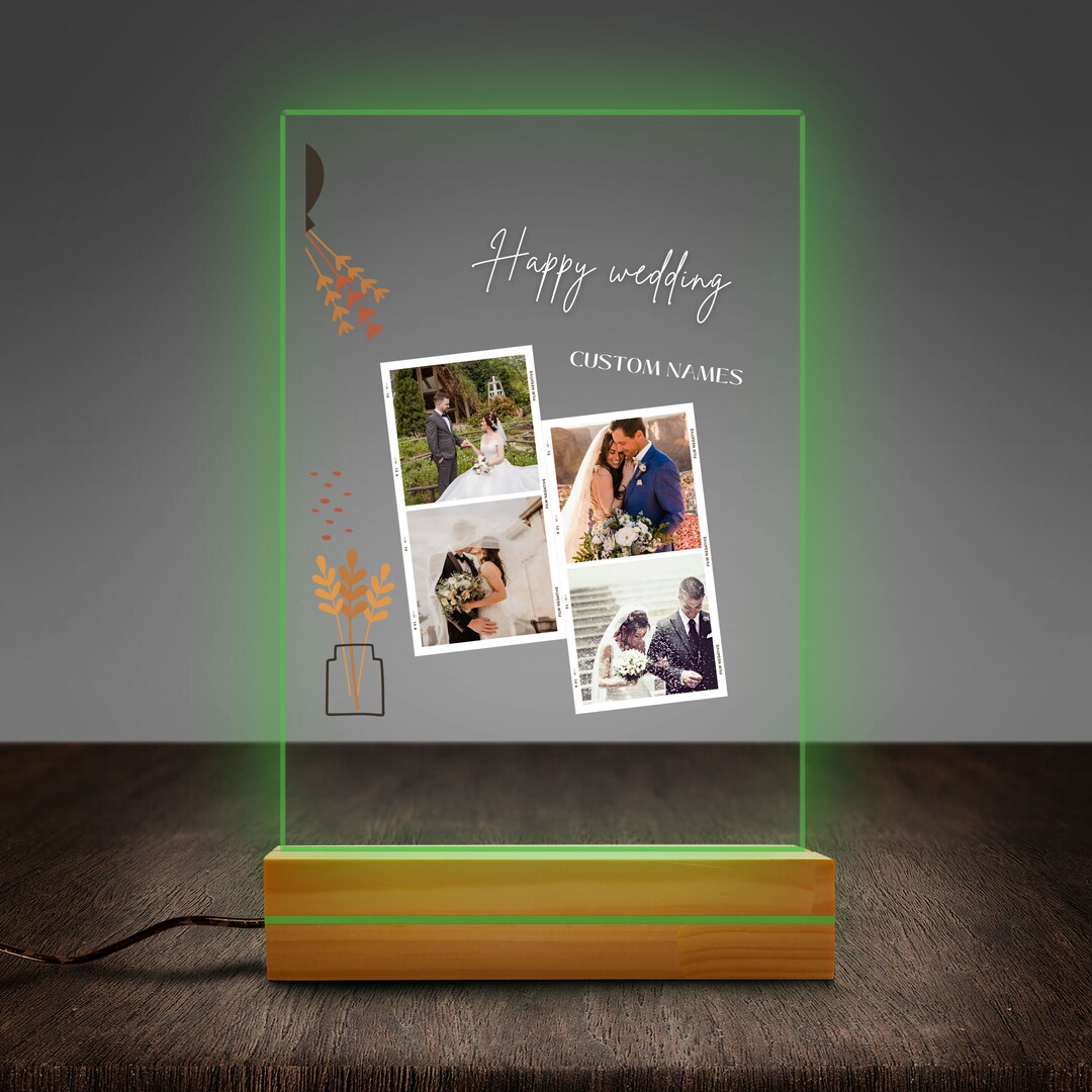Custom Led Photo Collage Lights Personal Photo Lights Custom - Etsy