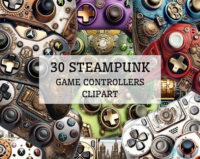 30 Steampunk Game Controller High Quality Pngs Digital Download ...