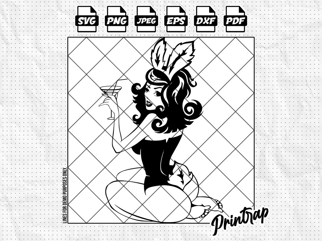 Bunny Girl svg, Pin Up svg, Horror Girl svg, Spooky Baddie svg, Sexy ...