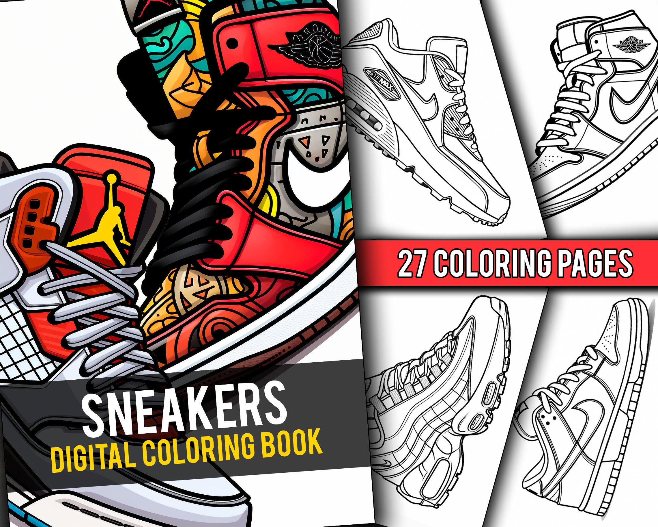 Nike Shoes Coloring Pages