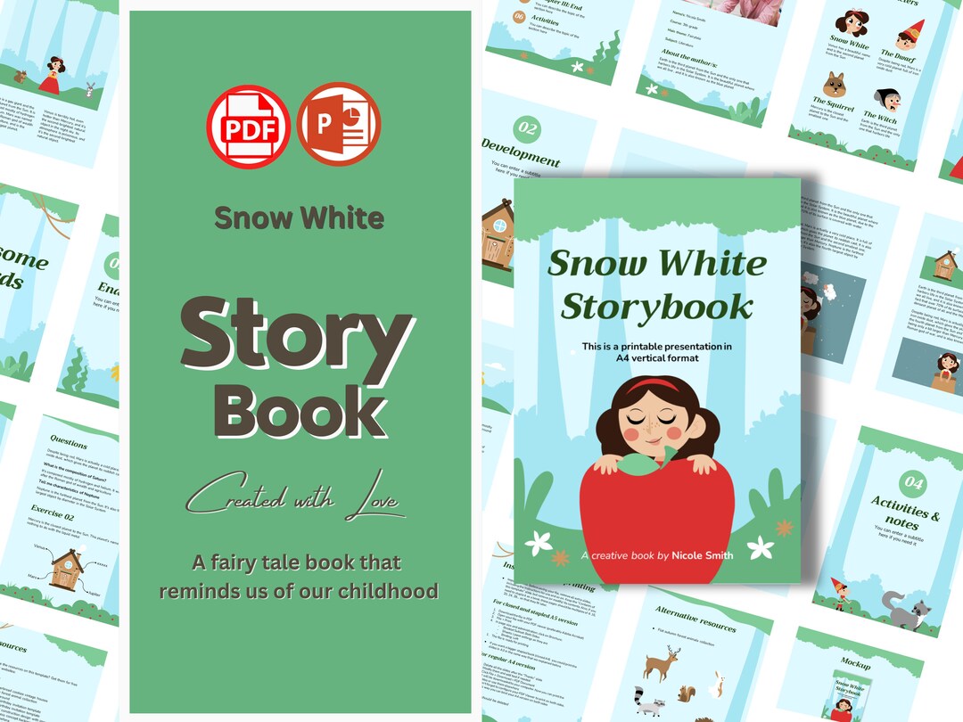 Snow White Storybookprompts for A Storybook Instant - Etsy