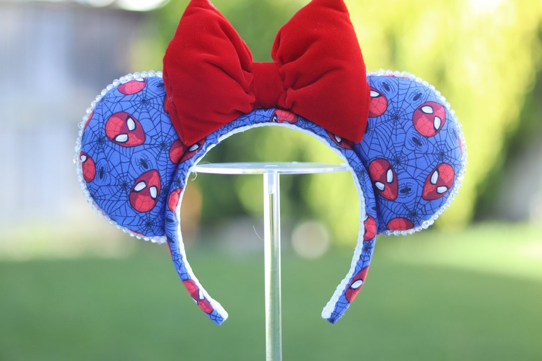 Spiderman Disney Ears Light up Spiderman Disney Ears Avengers Campus - Etsy