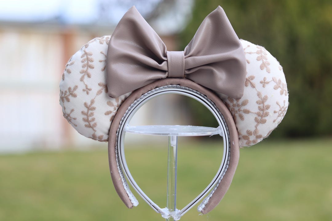 Elegant Beige Disney Ears Princess Disney Ears Light up Disney Ears - Etsy