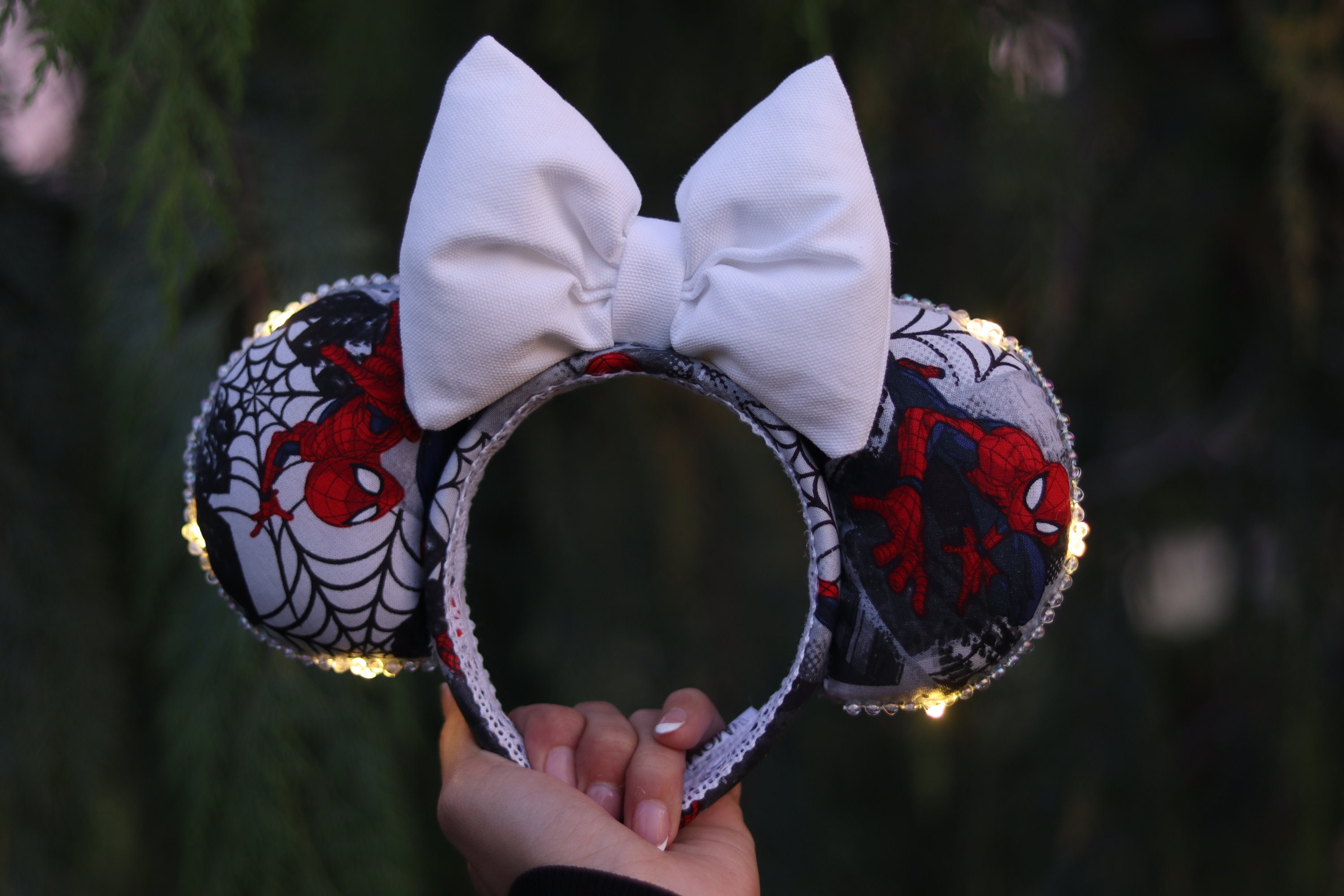 Spiderman Disney Ears Light up Spiderman Disney Ears Avengers Campus - Etsy
