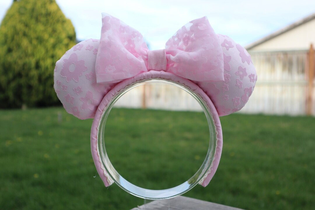 Pink Floral Disney Ears - Etsy