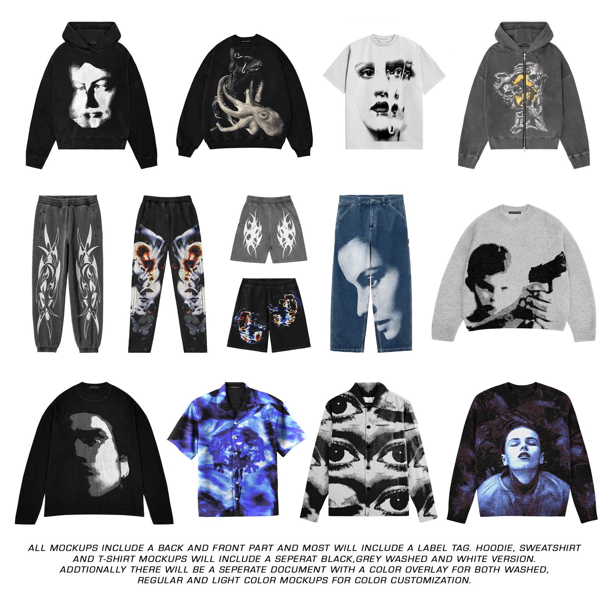 Xavier Graphics - Mega Streetwear Mockup Package 1.0 - Etsy