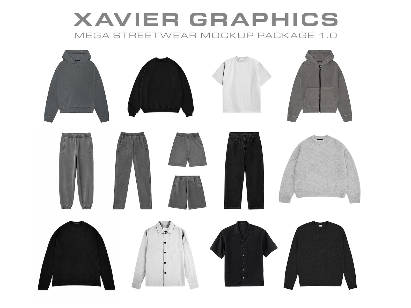 Xavier Graphics - Mega Streetwear Mockup Package 1.0 - Etsy