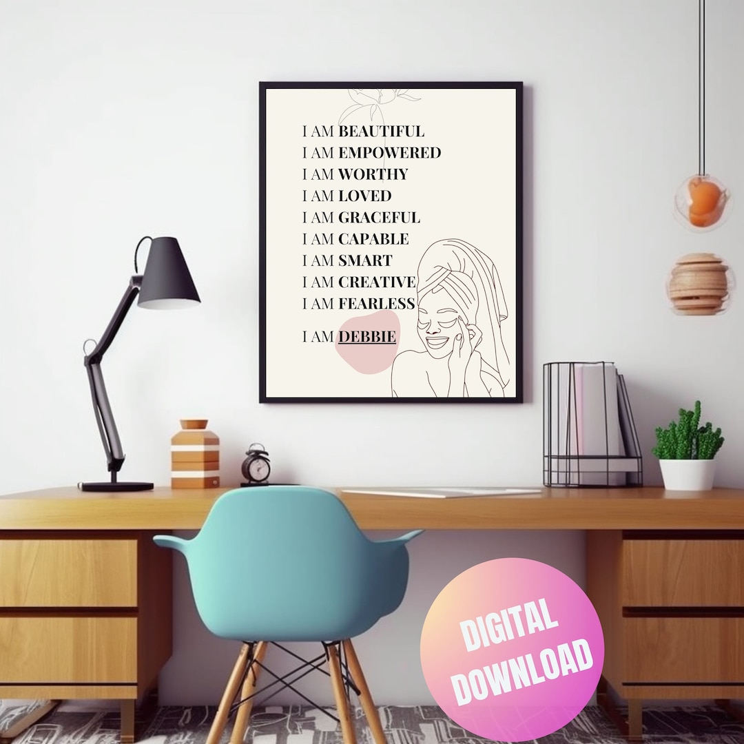 Customizable Inspiring Positive Affirmation for Women - Self-love ...