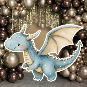 Dragon Birthday Party Decor: Large Dragon Cutout (PNG Digital Files) - Etsy