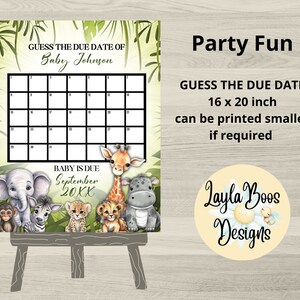 Jungle Baby Shower Bundle, Safari Baby Shower Bundle, Jungle Animal ...