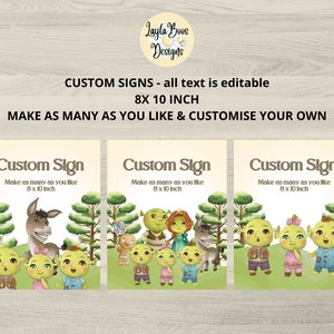 Shrek Baby Shower Bundle: Gender Neutral Invitation (digital Download ...