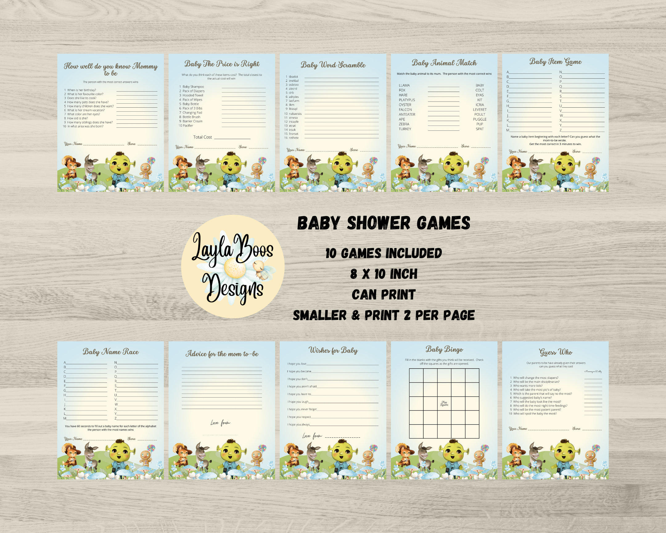 Boys Shrek Baby Shower Games, Baby Shrek Shower Games, Shrek Baby ...