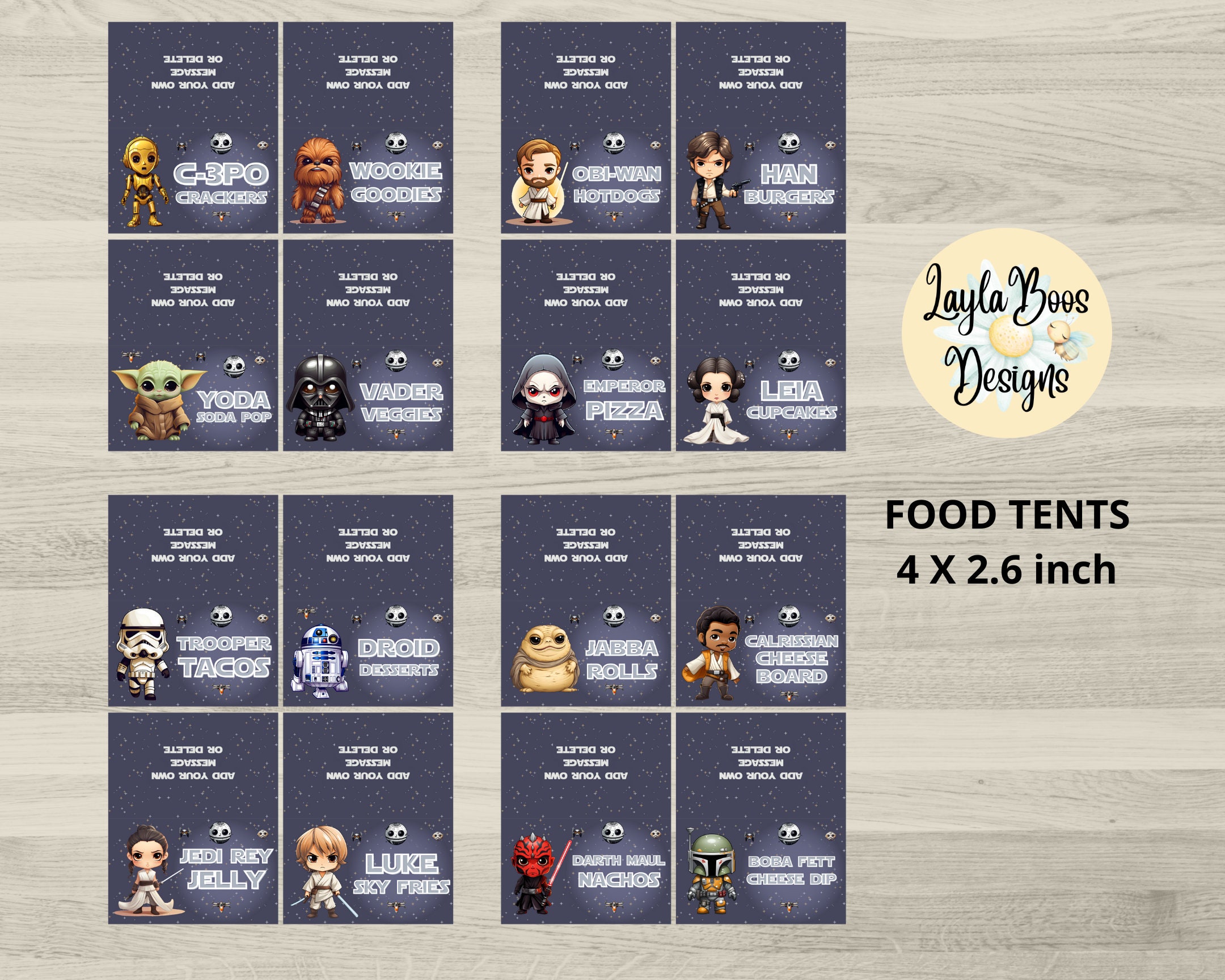 Editable Star Wars Birthday Bundle Invitation Welcome Sign - Etsy