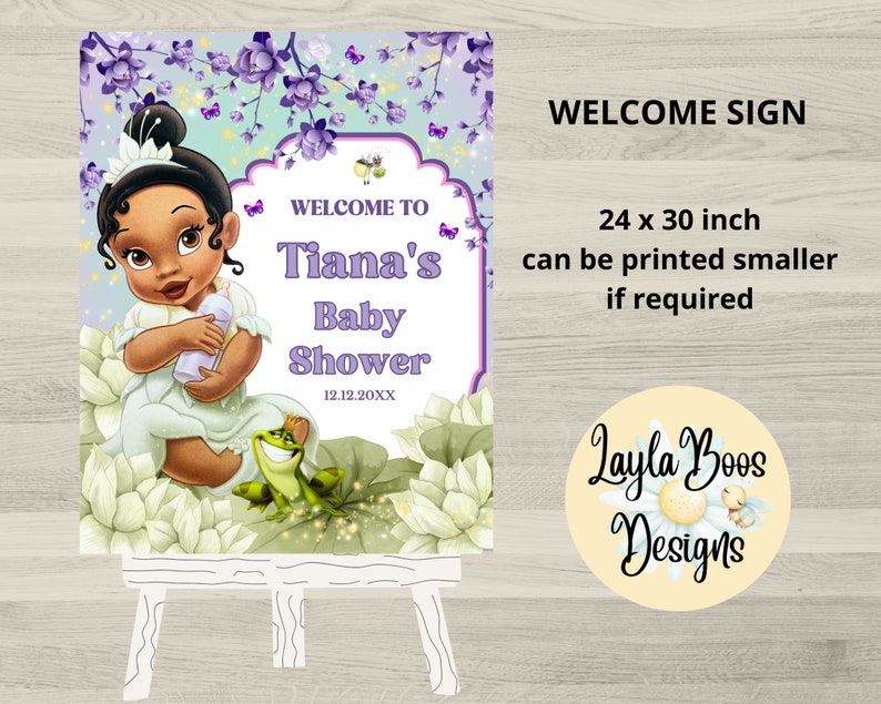 Princess and Frog Baby Shower Bundle: Tiana Theme (digital Download) - Etsy