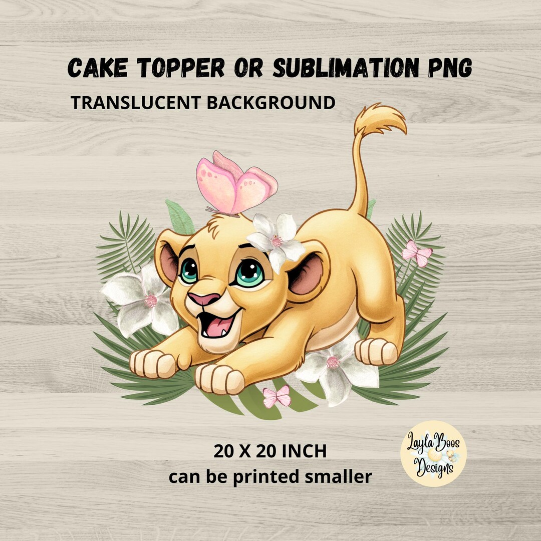 Nala Cake Topper, Girls Lion Party Décor, Printable, Instant Download ...