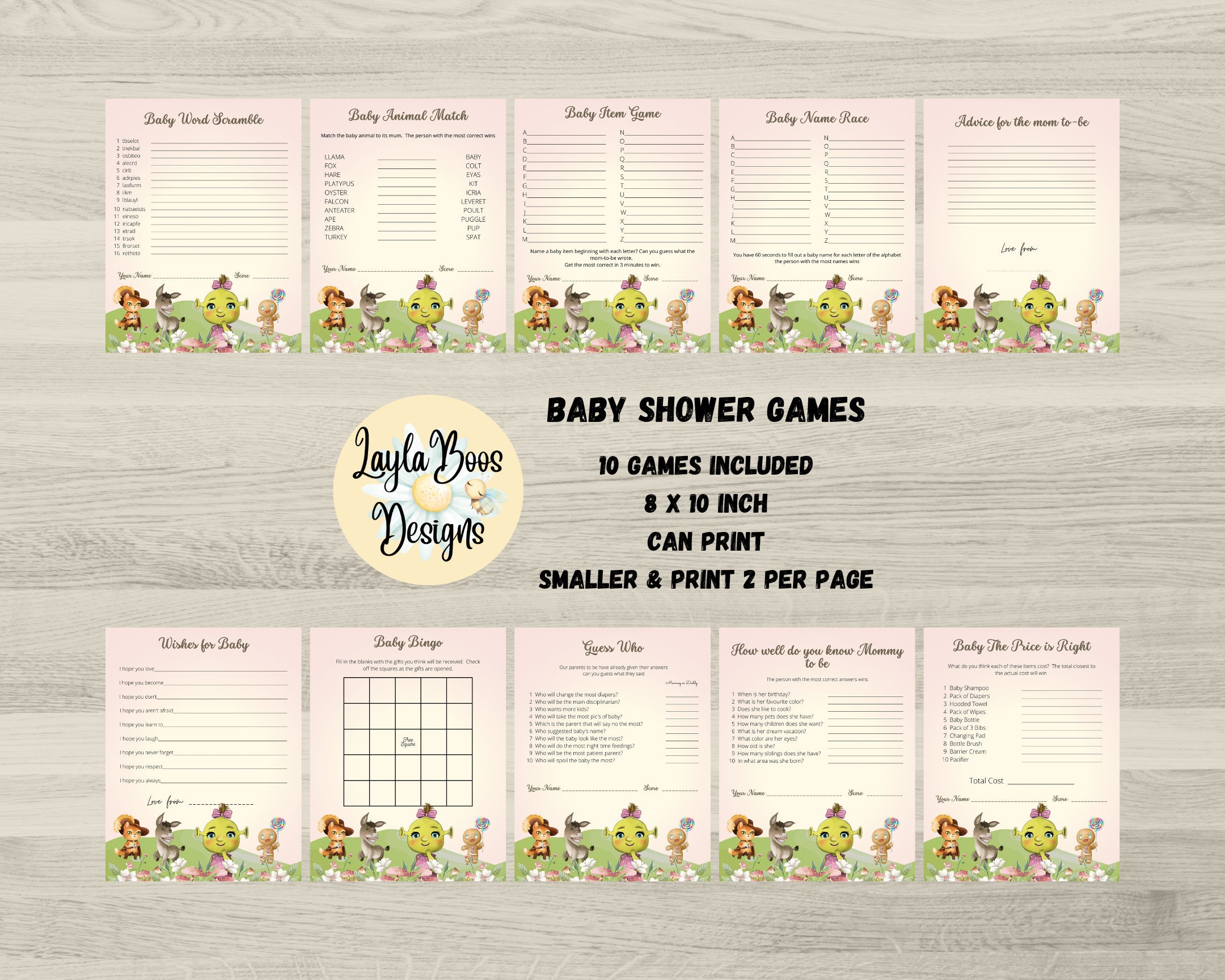 Girls Shrek Baby Shower Games, Baby Shrek Shower Games, Shrek Baby ...